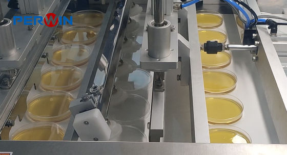 Precise Bi-plates filling Petri Dish Filling Apparatus Servo Mechanism ...