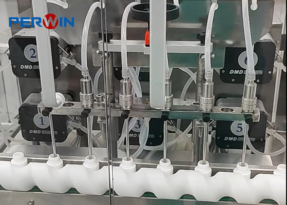 Powerful Vial Filling Line with 8 Heads Rotary Capping Magnetic ...