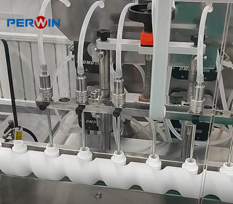 Powerful Vial Filling Line with 8 Heads Rotary Capping Magnetic ...