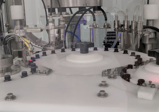 Automatic Vial Filling and Vertical Round Vial Labeling Production Line