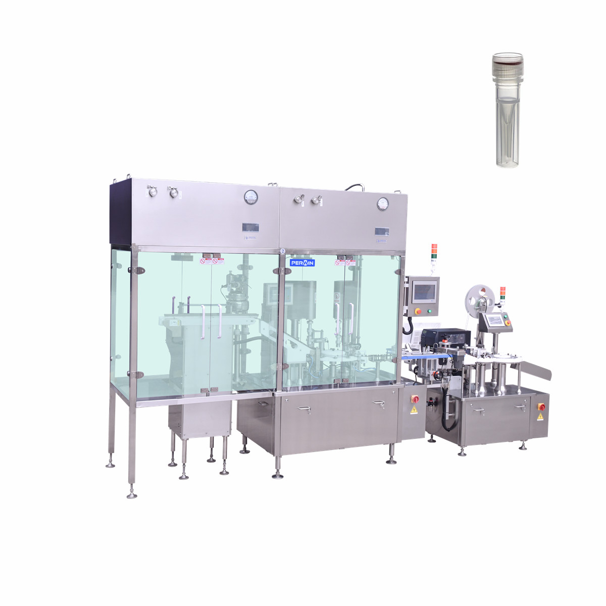 CE Aseptic Filling And Capping Machine Small Test Tube / aseptic ...
