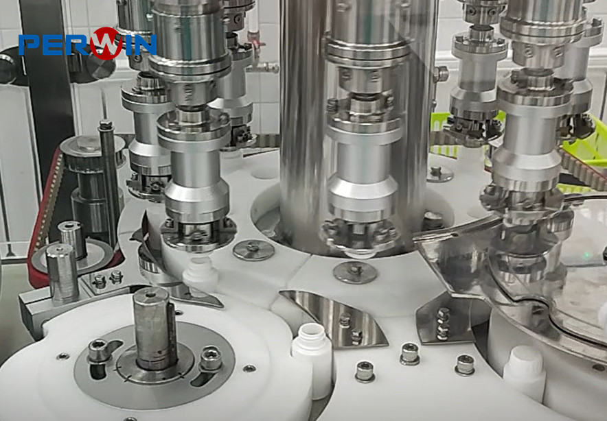 Powerful Vial Filling Line with 8 Heads Rotary Capping Magnetic ...