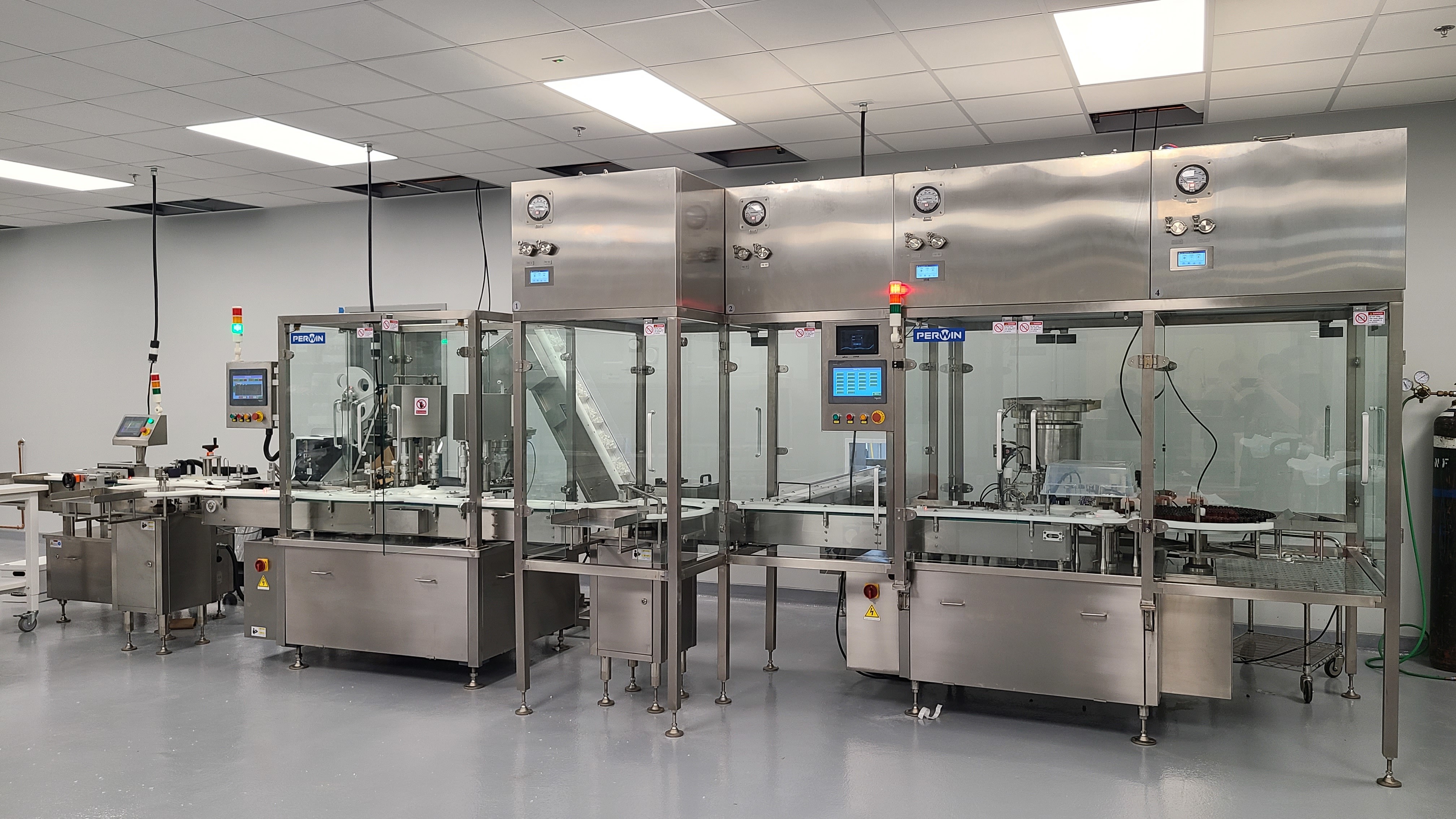 Vial Filling Line With Double station Filling And Stoppering Machine ...