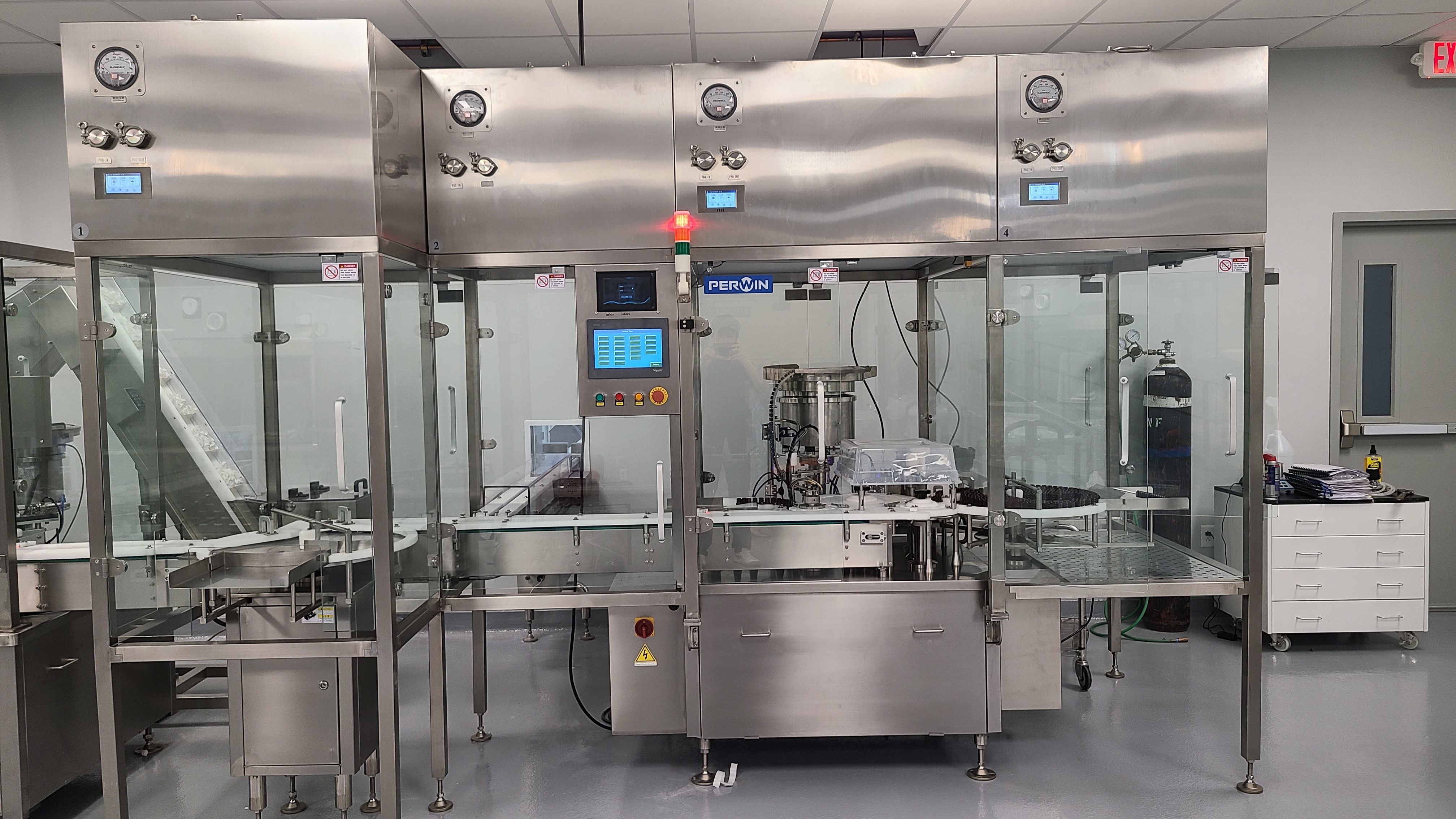 Semi Automatic Glass Vial Filling Line 5ml And 10ml With Independent ...