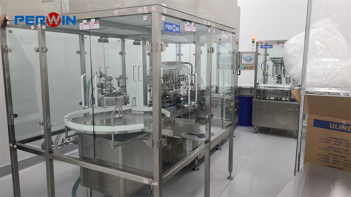 316L Cylinder Animal Vaccine Filling Line With Flowable Liquid Aluminum Cap