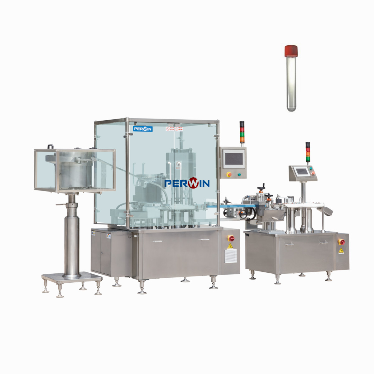 Test Tube 3ml 2KW Aseptic Filling And Capping Machine