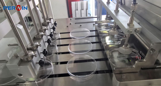 Precise Bi-plates filling Petri Dish Filling Apparatus Servo Mechanism ...