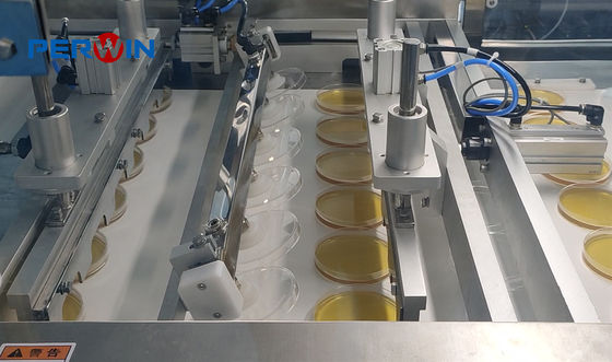Precise Bi-plates filling Petri Dish Filling Apparatus Servo Mechanism ...