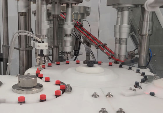 Double Station Argon Filling and Liquid Filling Line with Turntable